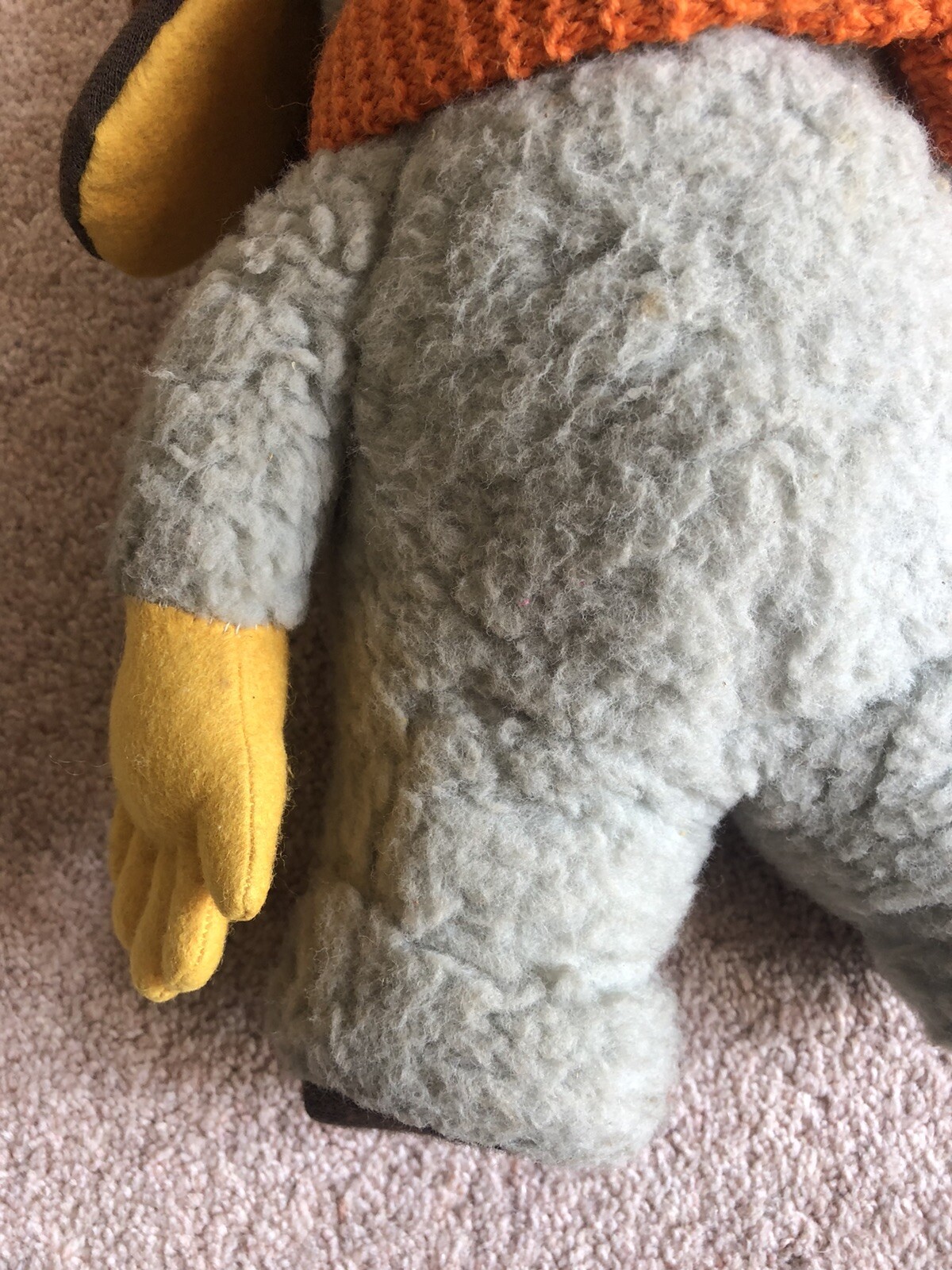 Vintage Wombles Orinoco The Wombles Soft Plush Toy Hat And Scarf Rare ...