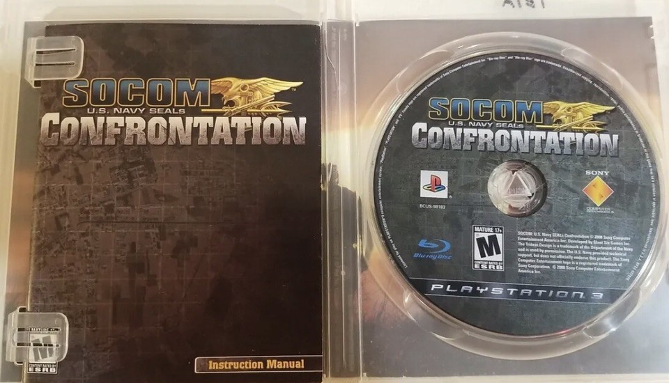 SOCOM: U.S. Navy SEALs Confrontation PlayStation 3 PS3 COMPLETE SONY ...