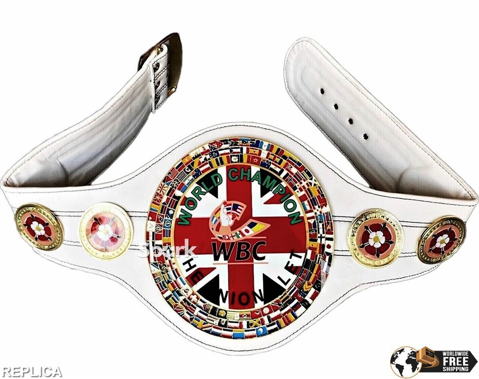 WBC Union Boxing Championship Replica Title Belt Adult Size Leather 4mm ...