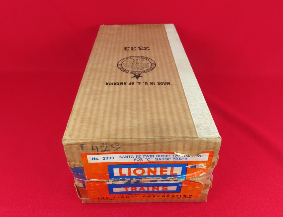 Lionel Postwar Empty Boxes - 2333 Santa Fe Master Carton - Box Only ...