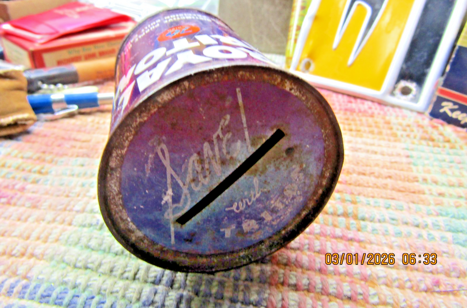 VINTAGE ADVERTISING ROYAL TRITON UNION 76 MOTOR OIL CAN BANK !! | eBay