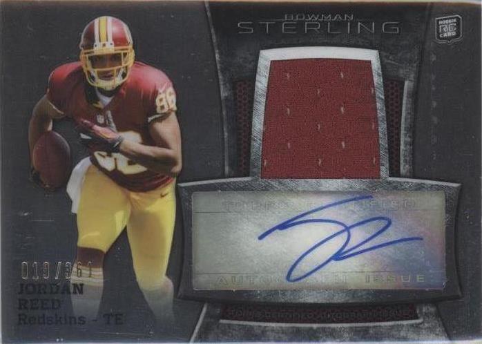2013 Bowman Sterling - Autograph Rookie Relics Jordan Reed #BSAR-JRE ...