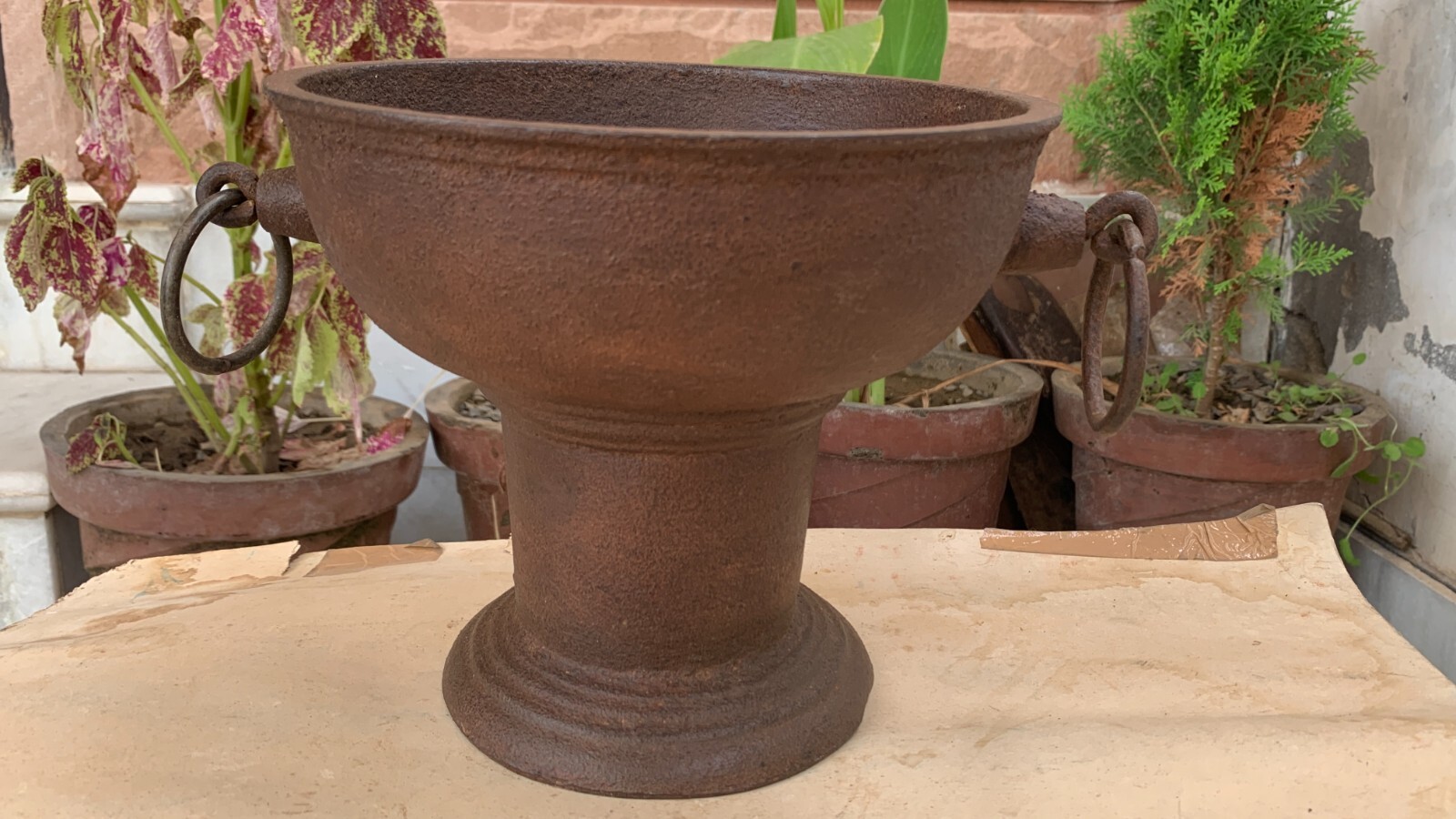 Antique Old Iron Bid Charcoal Cooking Gas Stove Sigdi Barbecue Tandoor ...