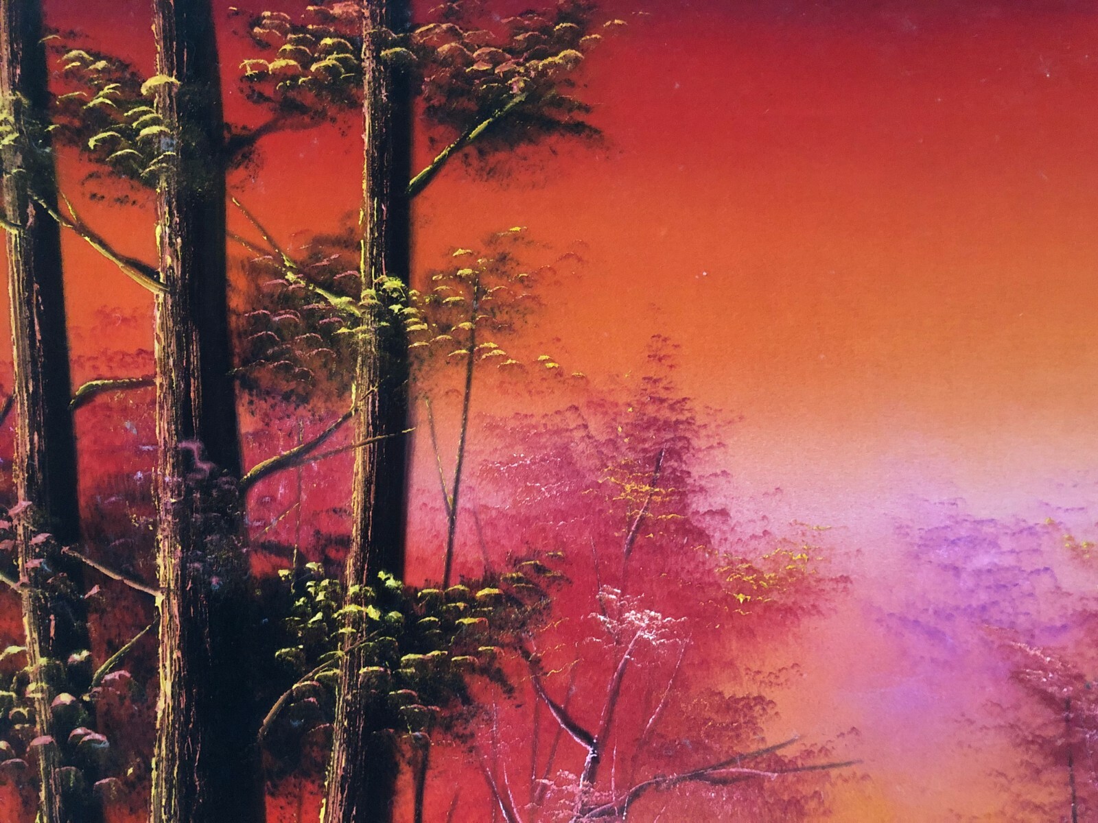 Cececilia CeCe Rodriguez Hawaiian Red Velvet Painting 24" x 36" River ...