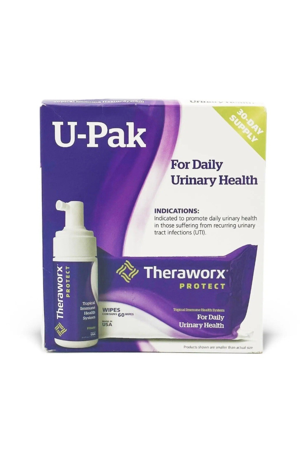 Theraworx Protect U-pak for Urinary Health Support Includes 101ml Foam ...