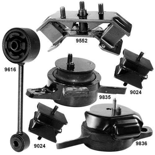 Engine Motor Mounts & Auto Trans. Mount 6pcs Set for Subaru Outback ...