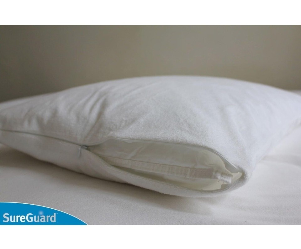 Twin Mattress Protector King Size SureGuard Pillow Protectors Set Of 2 ...