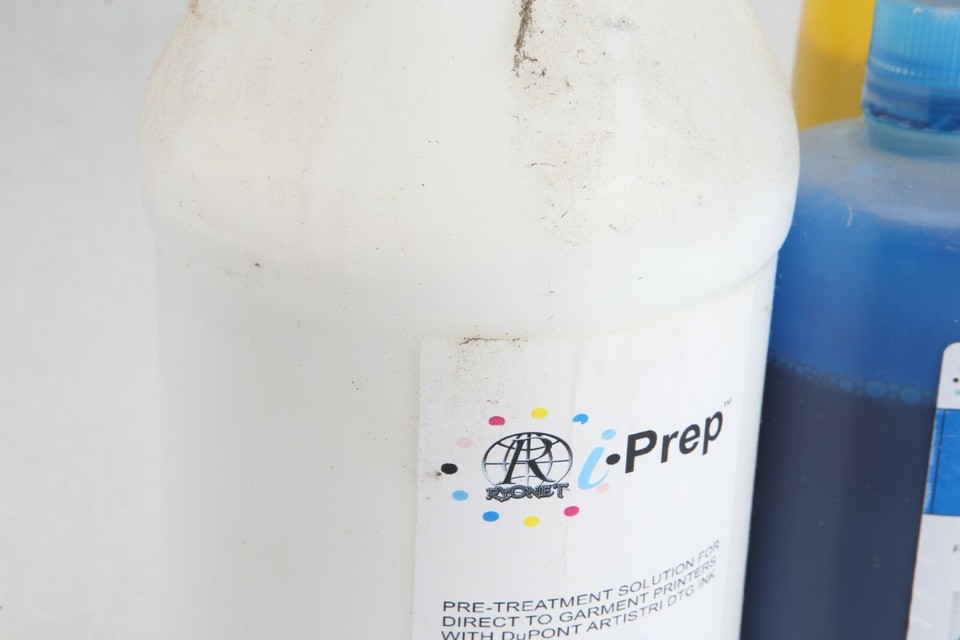 Lot Partial Containers M&R I-Dot Ink I-Prep I-Clean White Ryonet ...