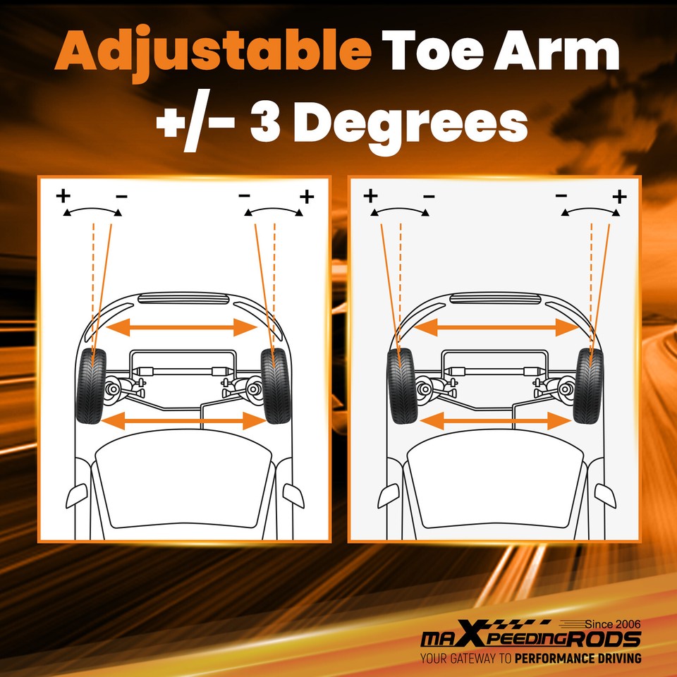 24 Step Damper Coilovers Struts & & Rear Toe Control Arms For Ford ...