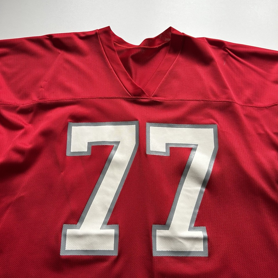 Vintage 80s New England Patriots NFL Football Jersey Shirt Size Large ...