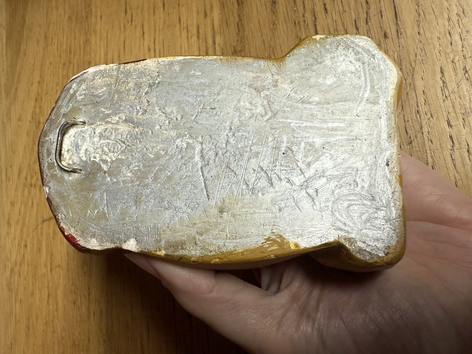 BOSSONS INDIAN TURK x 2 CHALKWARE HEADS WALL FACE MASKS VINTAGE | eBay