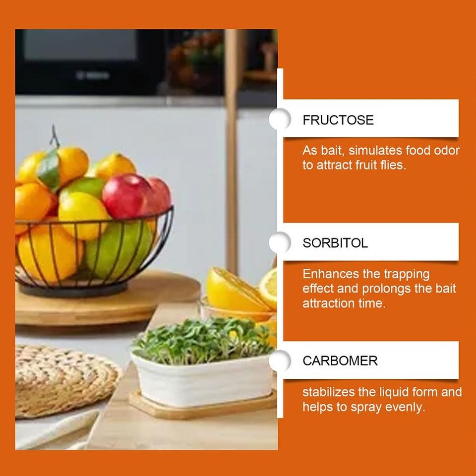 Fruit Fly Trap Fructose Sorbitol Formula Efficiently Capture Kitchen ...