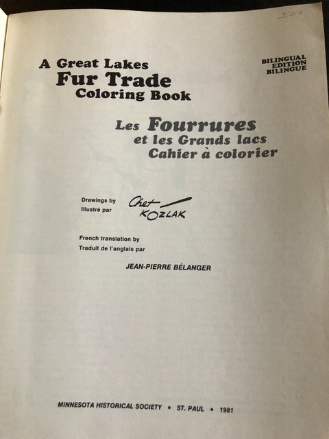 Fur Trade Coloring Pages