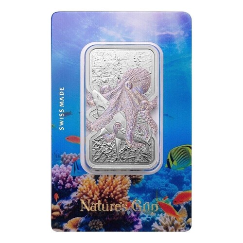2025 Niue 1 oz Silver Nature's Grip Giant Octopus $2 Bar in Assay | eBay