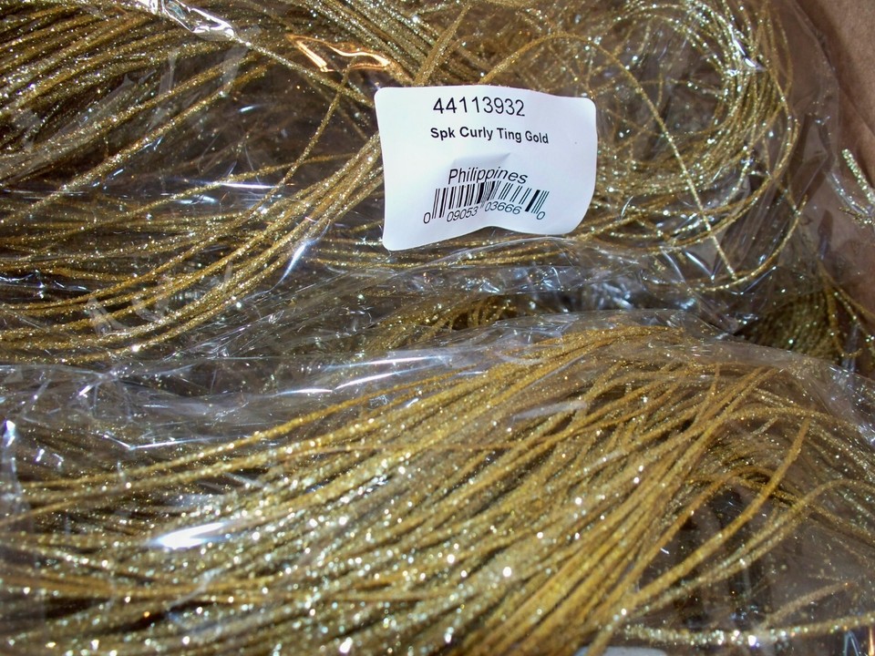 Lot of 12 30" Gold Sparkle Curly Ting Ting Branches Floral Arrangements ...