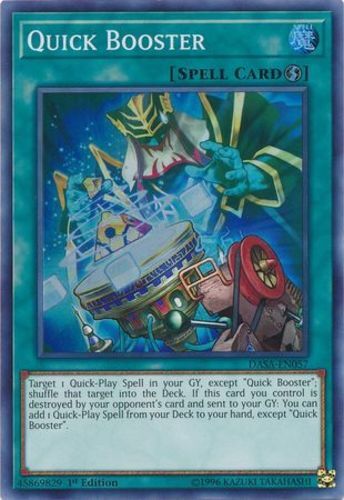 Quick Booster - DASA-EN057 - Super Rare - 1st Edition NM YuGiOh! Dark ...