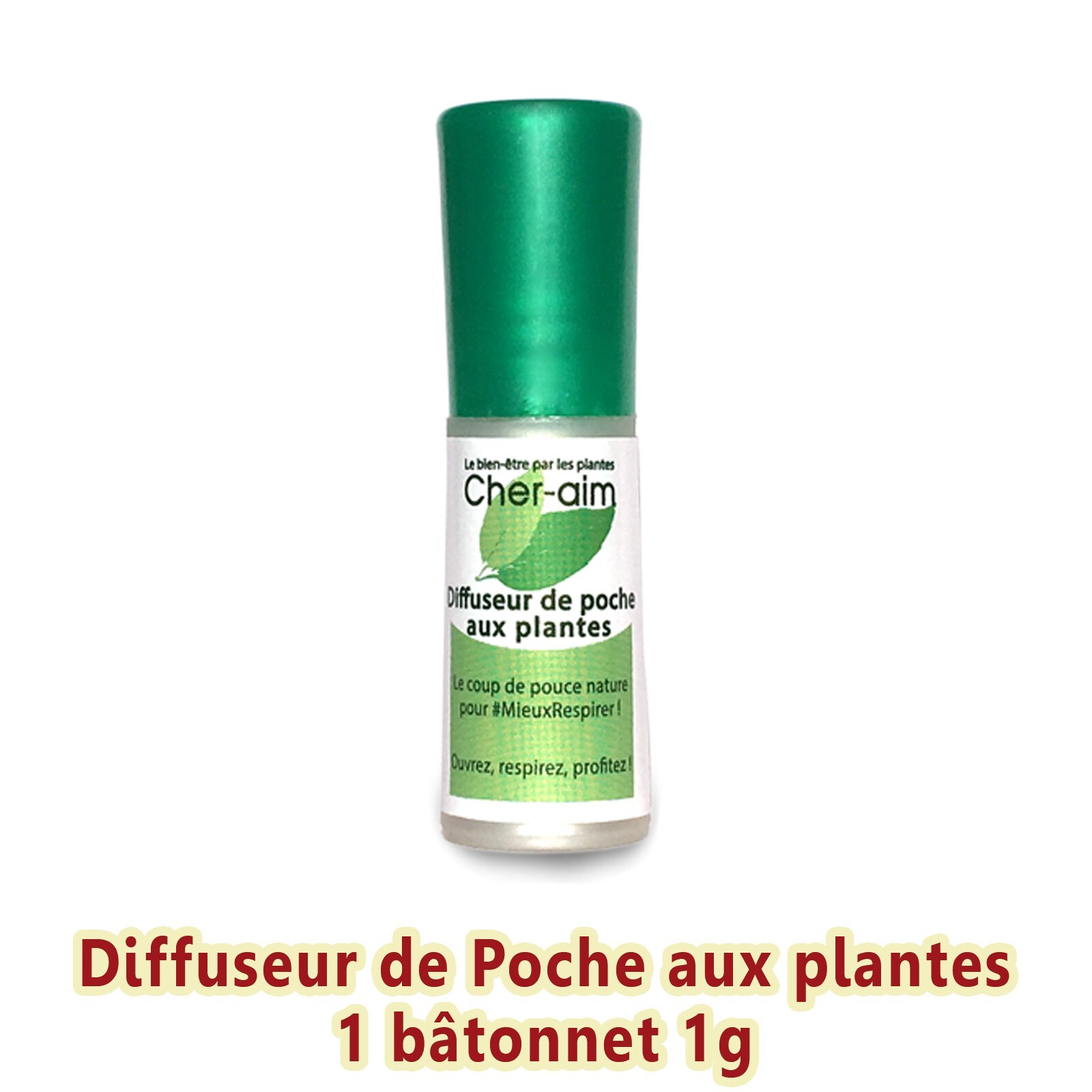 Cheraim Herbal Inhaler 1g Diffuseur de Poche aux Plantes Congestion ORL ...