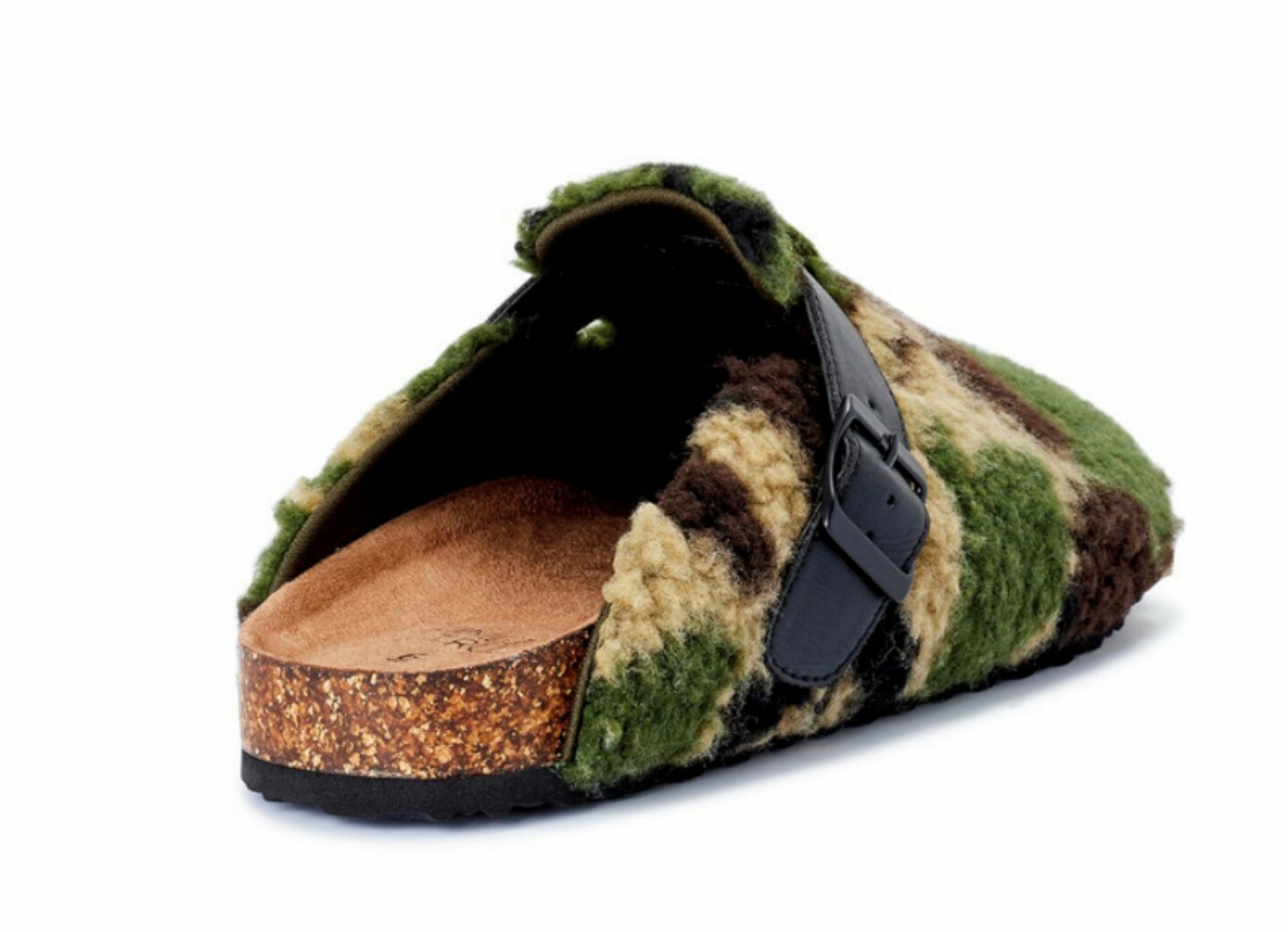 Time & Tru Womens Sz 8 Shoes Sherpa Clogs Green Camo Camouflage Comfort ...