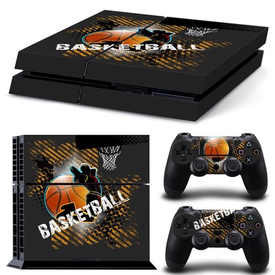 PS4 Playstation 4 Console Skin Decal Sticker Basketball Theme Custom ...