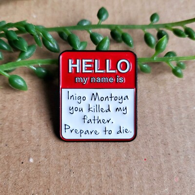 The Princess Bride Enamel Pin badge - 1980s Movie quote Film metal pin ...