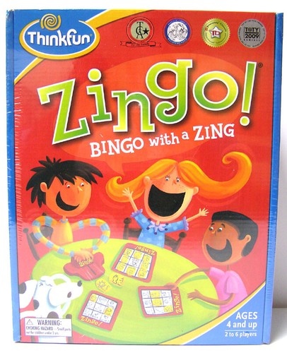 Game Zingo! Bingo with a Zing - Ages 4+ Have Fun & Learn - ThinkFun ...