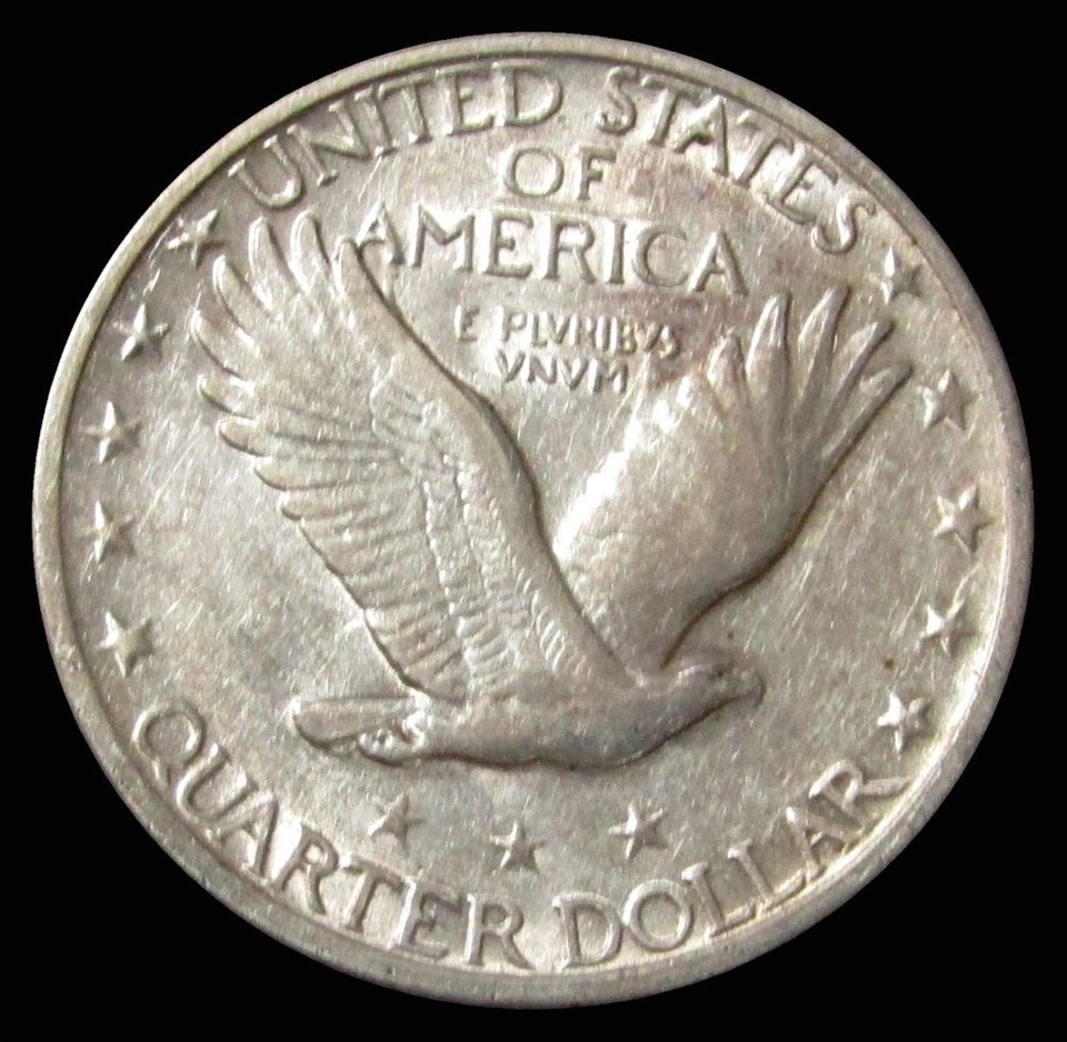 1917 SILVER STANDING LIBERTY QUARTER 25C TYPE 1 SLQ COIN ABOUT UNC | eBay