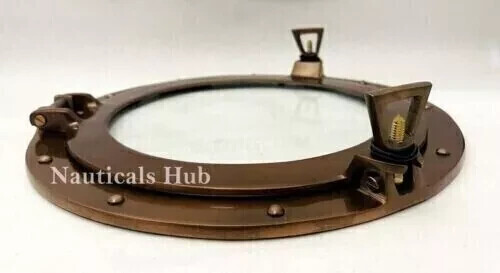 Transparent Glass Round Port Hole Ship Windows Gift Copper Antique ...