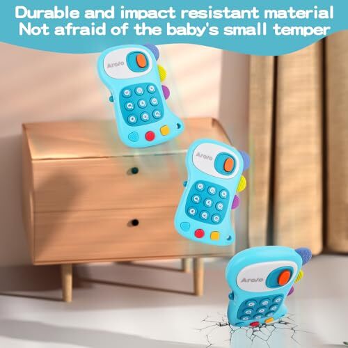 Baby Cell Phone Toys Toddler Play Phone Pretend Phone with Lights Music ...
