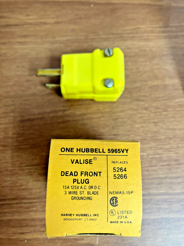 Hubbell 5965VY Electrical Plug (male) | eBay