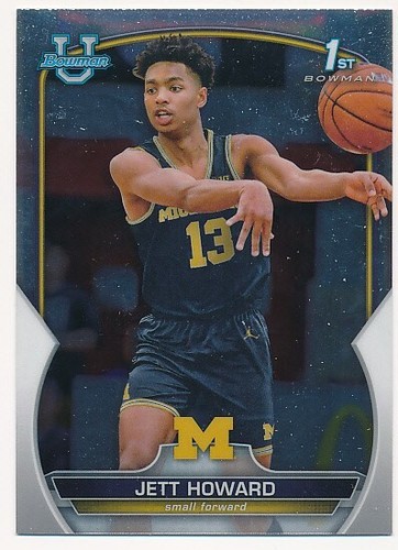 JETT HOWARD 2023 1ST BOWMAN UNIVERSITY #39 MICHIGAN MINT A | eBay