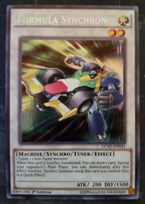 Formula Synchron LC5D-EN041 Yugioh Secret Rare 1st Edition NM | eBay