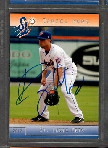 2012 Grandstand Daniel Muno St. Lucie Mets Signed Autograph (PP4) SWSW ...