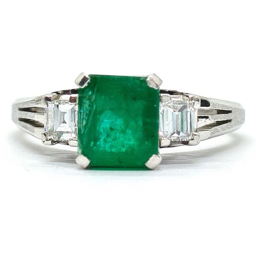 Jewelry Ring Emerald 1.42ct Platinum 444107 | eBay