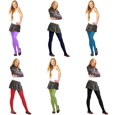 Girls Teenager Semi Opaque Microfiber Tights 40 Den | eBay UK