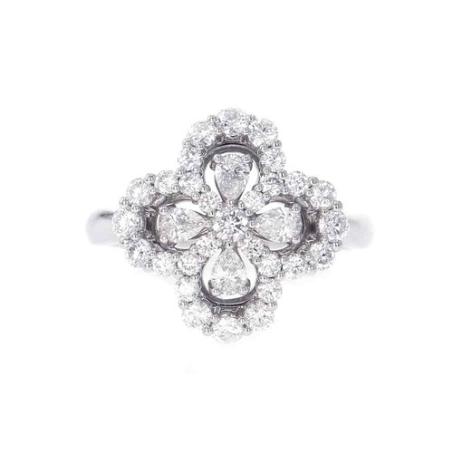HARRY WINSTON Mini Loop, Full Motif, Ring Size Approximately 11 Pt950 ...