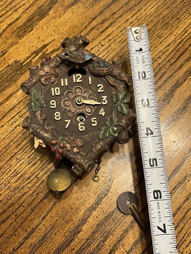 Vintage August C Keebler Co Philadelphia PA Wind Up Cuckoo Clock With ...