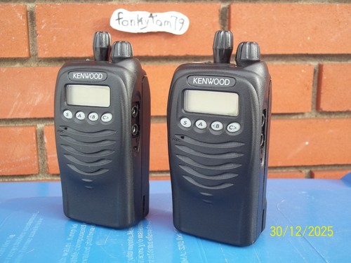 2 USED KENWOOD TK-3170 128CH 4 W 450-490MHZ UHF TWO WAY RADIO WALKIE ...