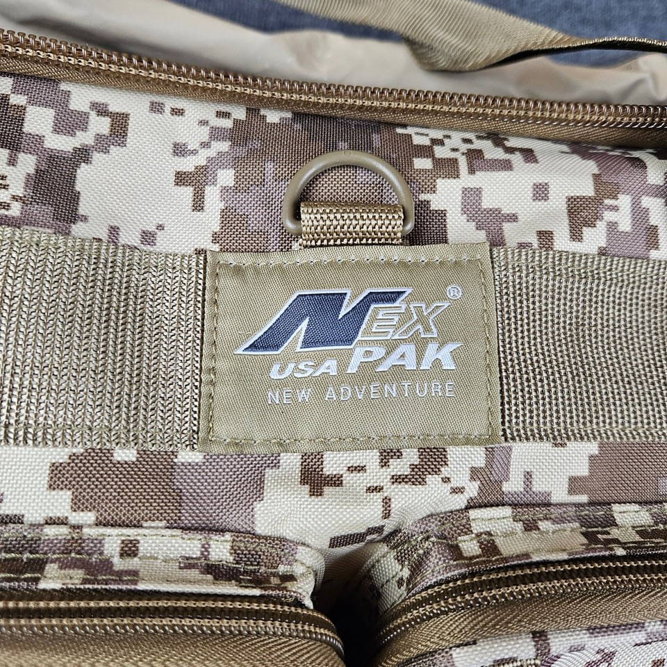 NexPak Tactical Duffel Range Bag Digi Camo Tan 22" Durable Heavy Duty ...