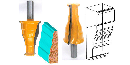 1 PC 1/2" SH Window & Door Casing and Base Molding Router Bit | eBay