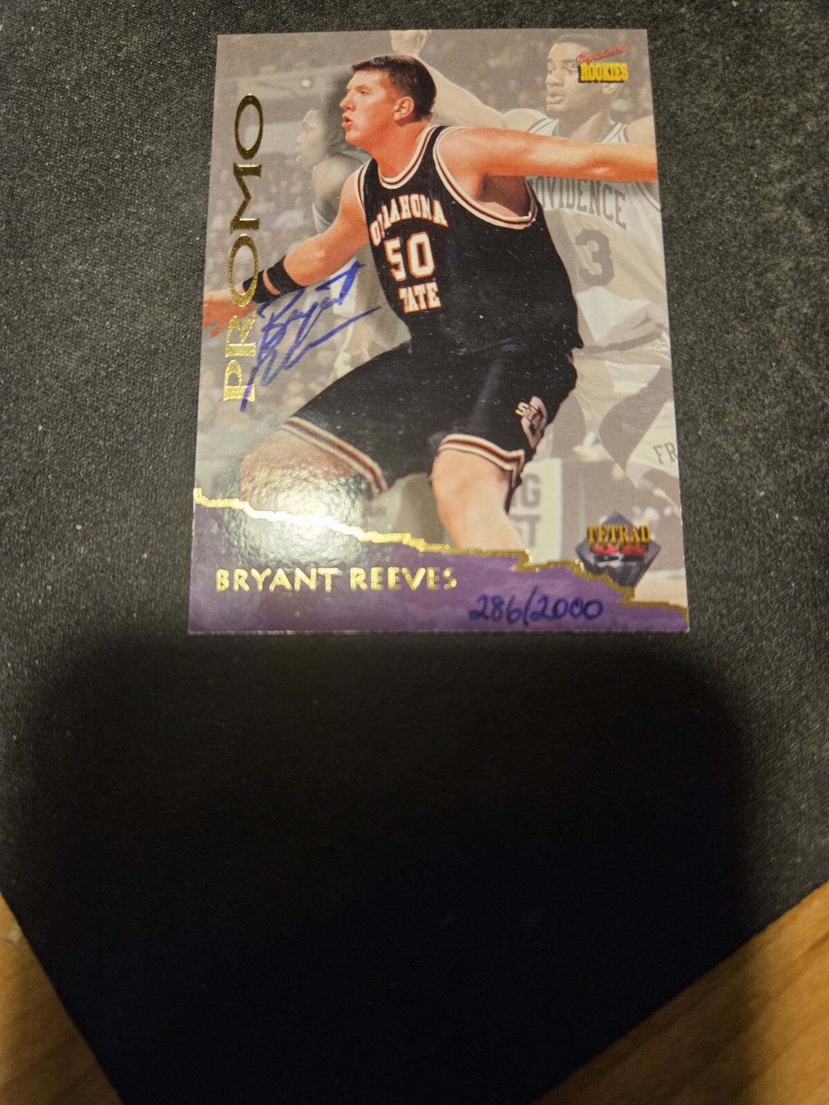 1995 Signature Rookies Tetrad Promos Bryant Reeves #promo2.1 Rookie RC ...
