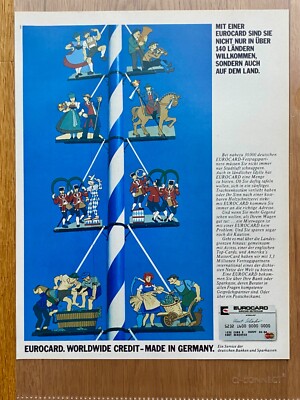 Eurocard Worldwide Credit - Made In Germany 1984 Vintage Werbung ...