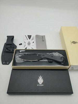 Kizer Baby Fixed Blade Knives w/ Sheath Black G10 Handle 154CM Blade ...