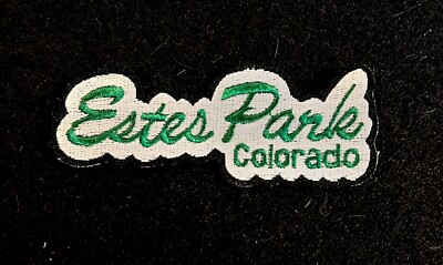 ESTES PARK Ski Patch Badge Souvenir Travel COLORADO Rocky Mountain ...