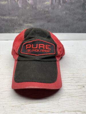 Pure Polaris Racing Adjustable Hat Black & Red One Size Fits All | eBay