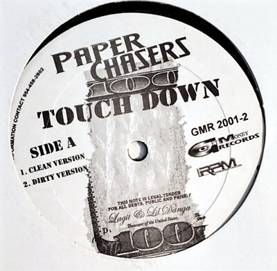 Paper Chasers–Touch Down 12" Single, 2001 Get Money NM! | eBay
