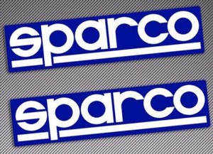 2 x Original SPARCO Vinyl Stickers 15cmx4cm Motorsport Car Race Rally ...