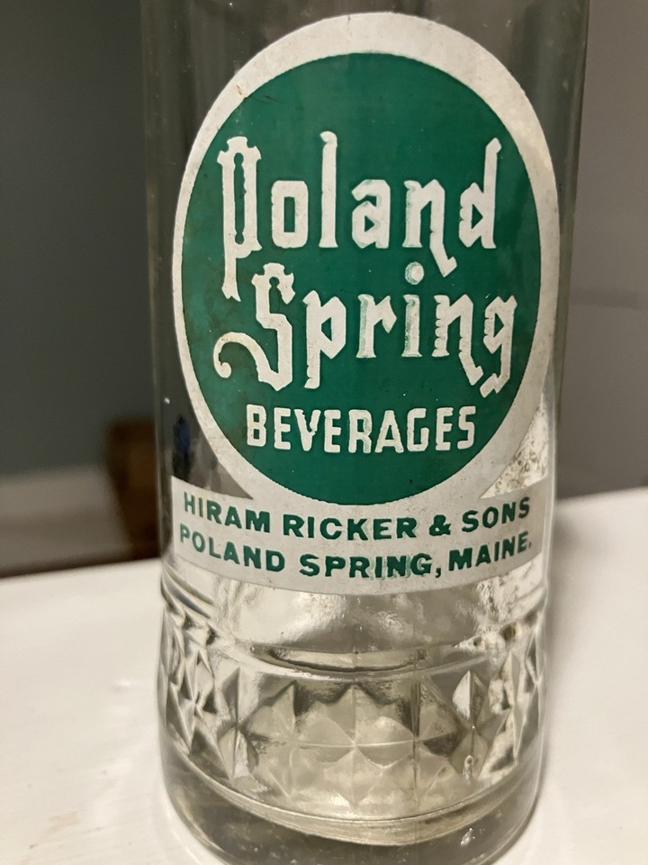 Poland Spring Beverages - Hiram Ricker - ME - Maine ACL Soda Bottle | eBay
