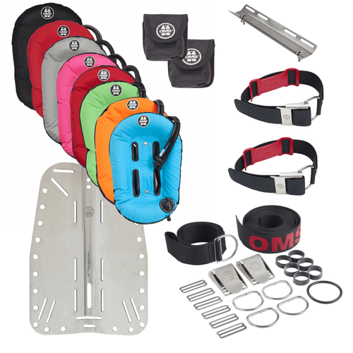 OMS - Complete Single Tank Stainless Steel Backplate and Wing Kit ...