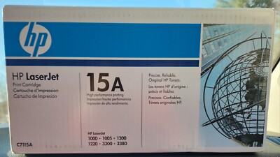 *NEW* SEALED BOX Genuine HP LaserJet 15A Black Toner Print Cartridge ...