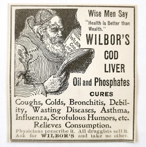 Wilbor's Cod Liver Oil Quack Meds 1897 Advertisement Victorian Medical ...